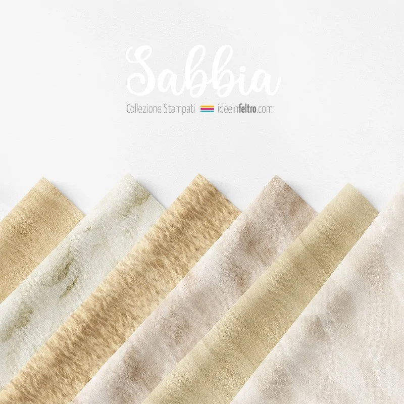 Panel in felt or soft felt sand mod.5 certified EN 71-3 | Idee in Feltro®