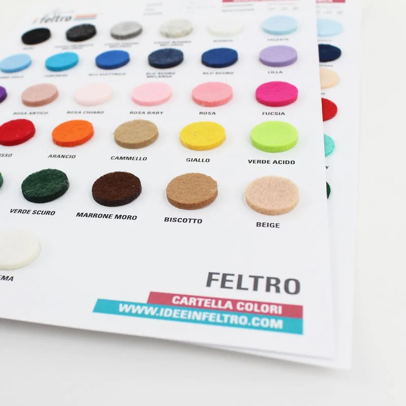 Color Chart felt 3Mm | Idee in Feltro®