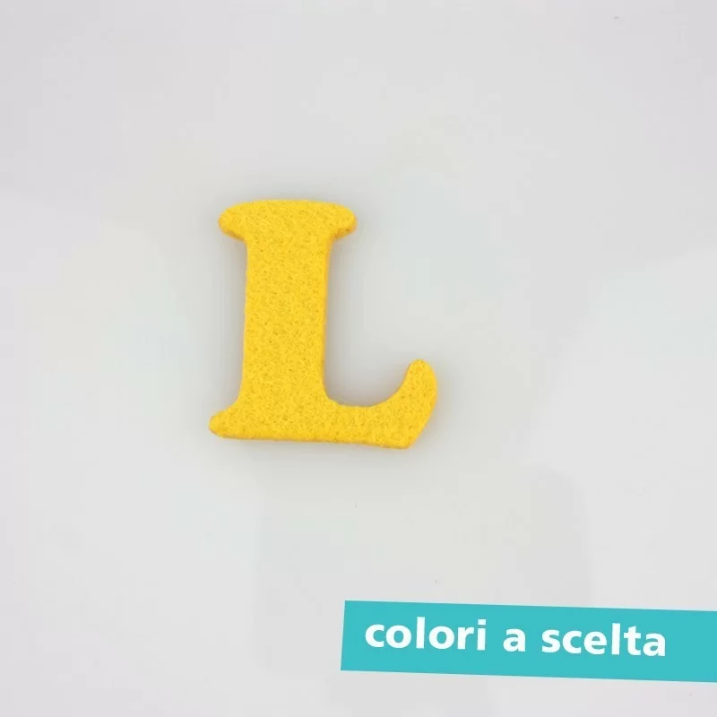 Lettera L In Feltro E Pannolenci Colorato